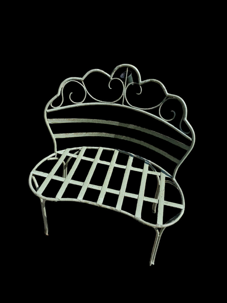 Solid Steel Adult Kidney Bench – Garden Iron and More