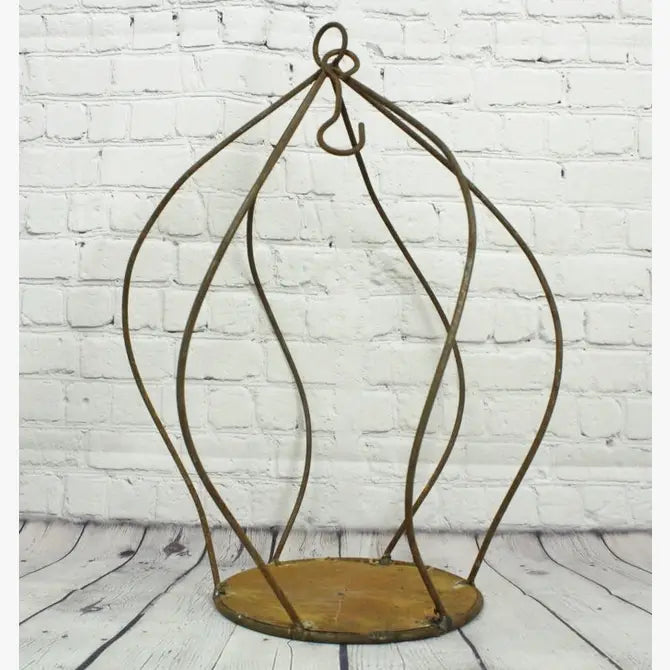 Iron Swirl Design Hanging Shelf with S Hook Attached – Garden Iron and More