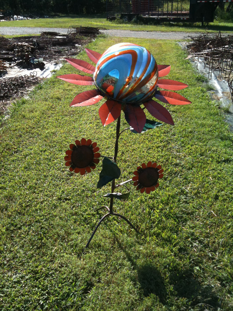 3 Sunflower Stand – Garden Iron and More
