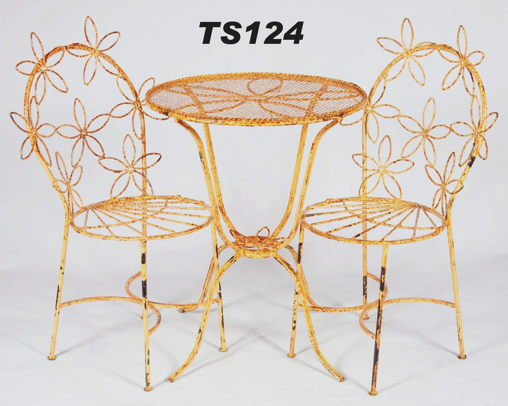 DAISY TABLE WITH 2 CHAIRS – Garden Iron and More