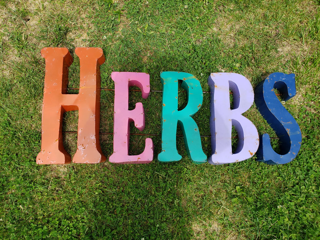 3D Herbs Sign – Garden Iron and More