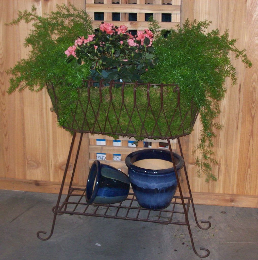 Deep Basket Fern Stand – Garden Iron and More