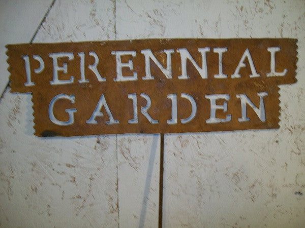 Perennial Garden Sign – Garden Iron and More