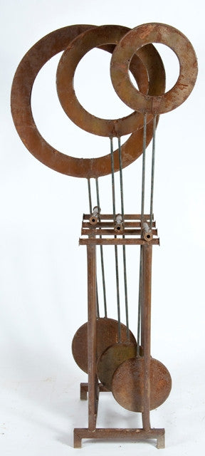 All Metal 67" Tall Big Iron Pendulum with Base – Garden Iron and More